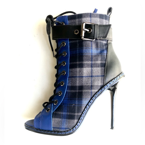 GX by Gwen Stefani | Shoes | Gx By Gwen Stefani Plaid Stiletto Booties ...